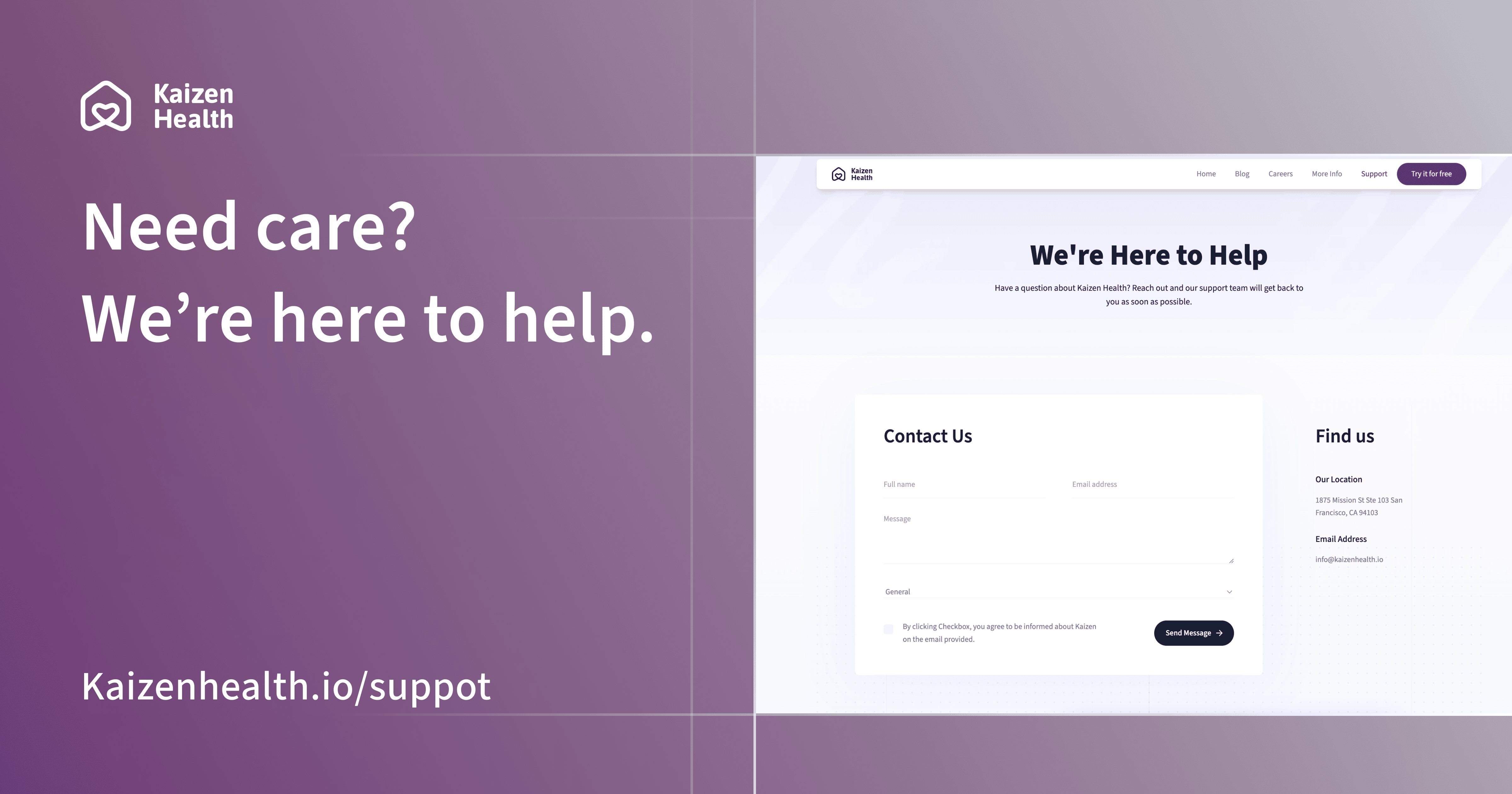 Kaizen Health Support | Contact & Help Center